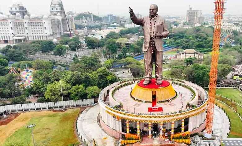 Ambedkar's 125-feet statue unveiled in Hyderabad