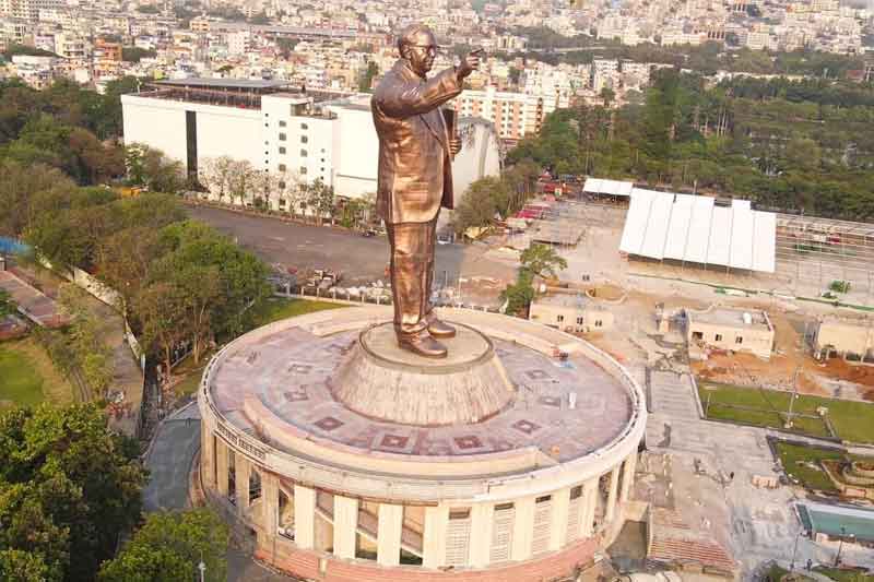 Telangana CM to unveil 125-ft Ambedkar statue in Hyderabad
