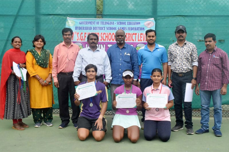 Tennis and Yoga Champions Emerge at SGF Inter-Schools District-Level Tournaments