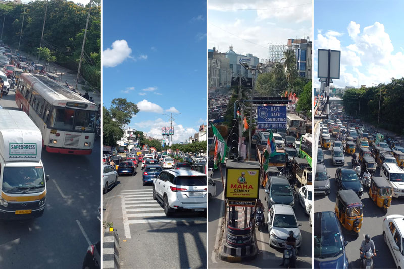 Traffic problems in Hyderabad: A nightmare for commuters