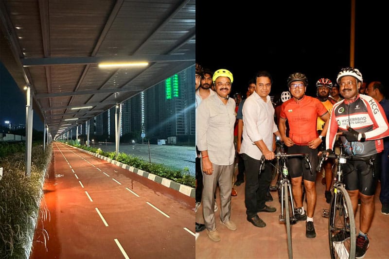 India’s first solar cycling track comes up in Hyderabad
