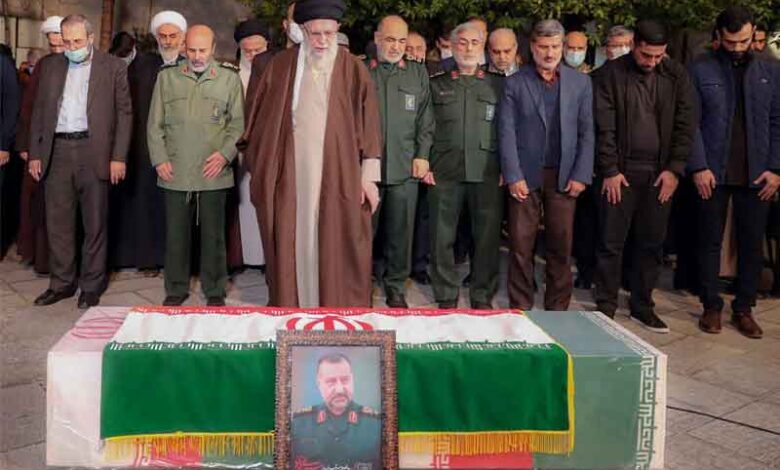 Funeral Prayers for Brigadier General Mousavi Marked by Chants of ...