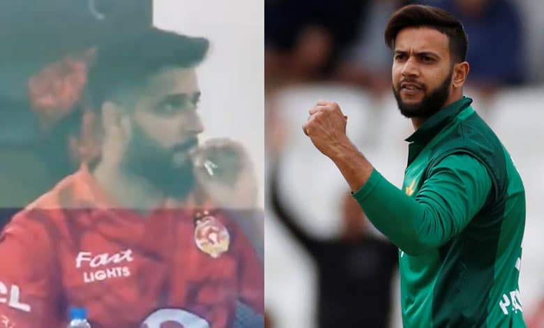 Imad Wasim Spotted Smoking in Dressing Room During PSL 2024 Final: Video