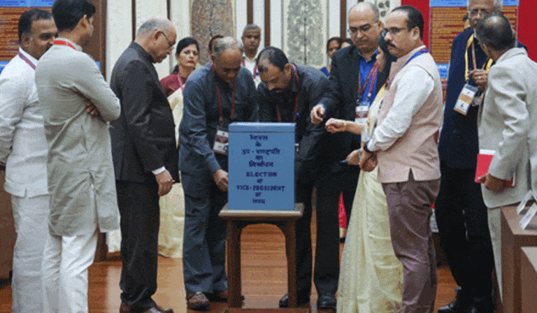 VP election: 97.57 pc polling percentage recorded till 3 P.M.