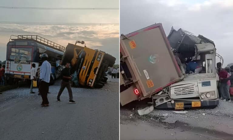 Chevella Bus Accident: RTC Denies Bus Driver’s Fault, Blames Tipper ...