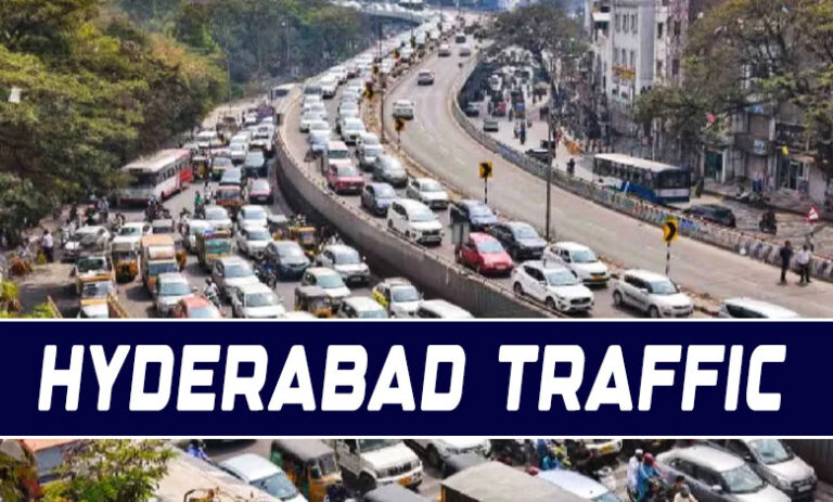 Hyderabad IT Corridor Traffic, Three Roads in Hyderabad Traffic Jam ...