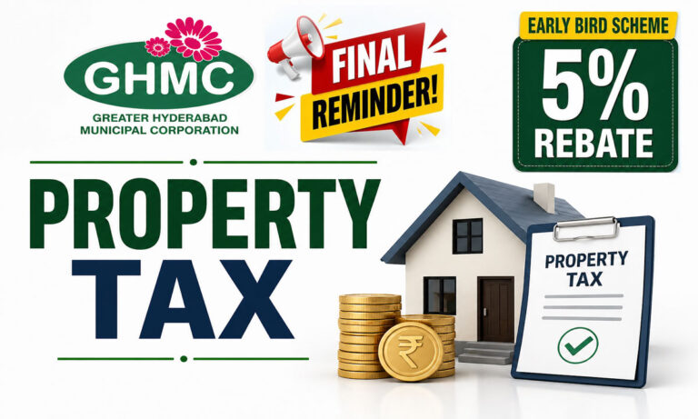 GHMC Property Tax 5% Rebate Deadline April 30, 2026: Final Reminder for ...